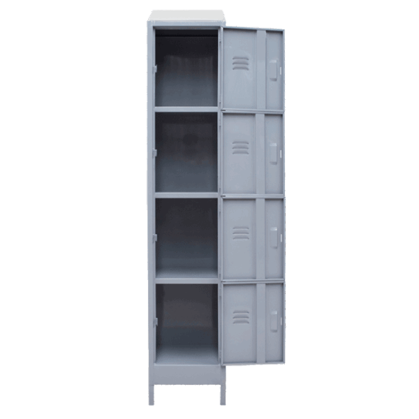 LOCKER DE 4 PUERTAS CON COPETE Y PATAS - Metálicos Ramírez
