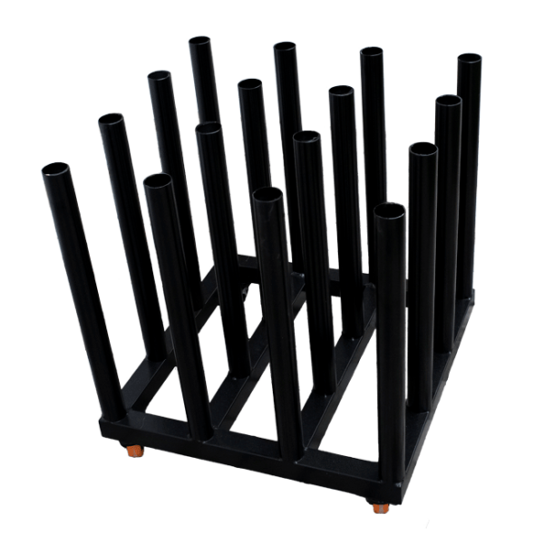 RACK PARA ROLLOS EN POSICIÓN VERTICAL - Metálicos Ramírez